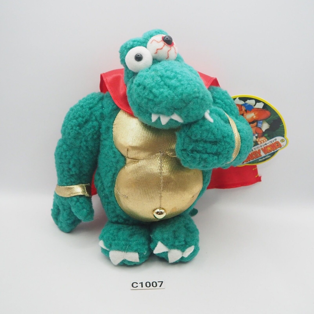 Super Donkey Kong King K. Rool C1007 Yujin 7.5 Plush Toy Doll Japan ...