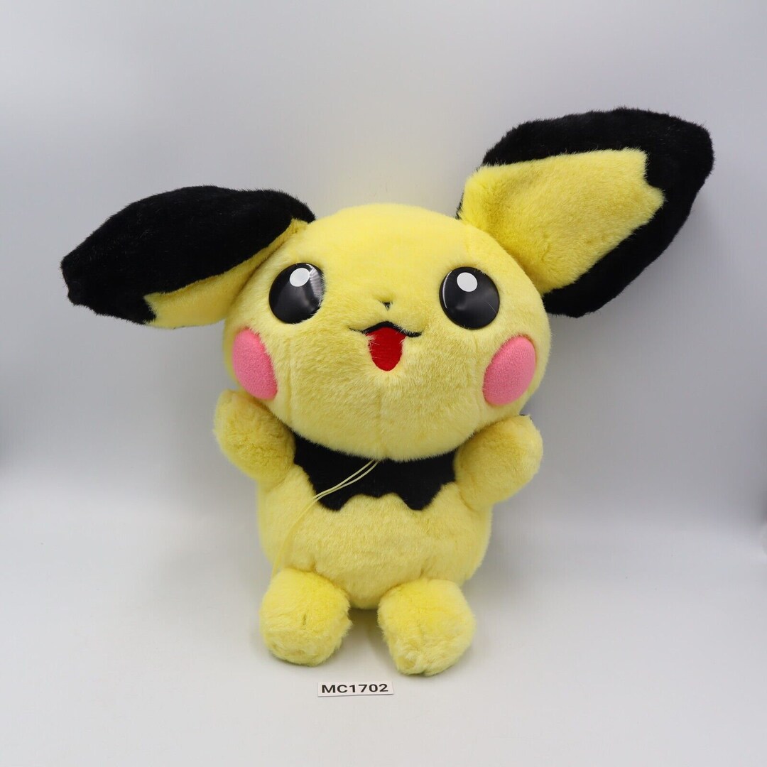 Pichu Mc1702 Pokemon Tomy Fuzzy Large Life Size Plush 13 Toy Doll Japan ...