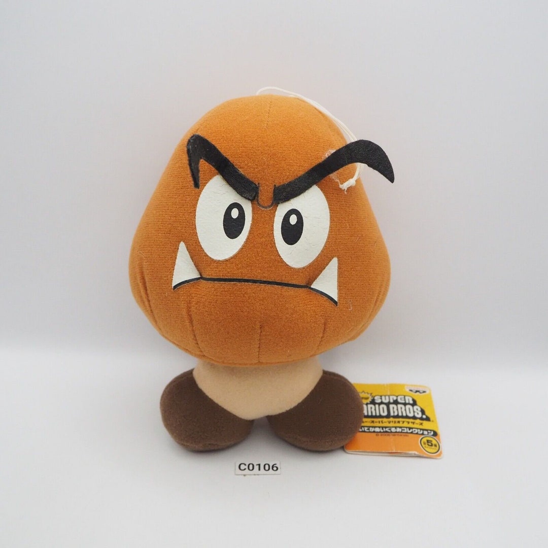 Super Mario Bros C0106 Kuribo Goomba Banpresto 2007 Plush 7 Tag Toy ...