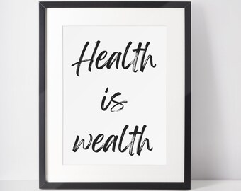 Health Wall Decor - Etsy