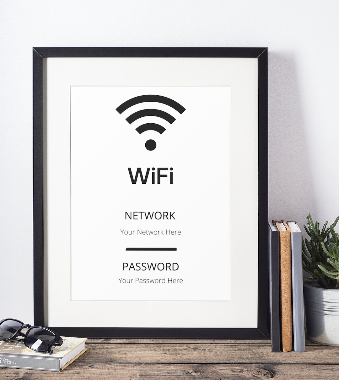 WIFI Sign Template | Printable Guest Wi-fi Signs | Digital Download ...