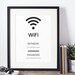 WIFI Sign Template | Printable Guest Wi-fi Signs | Digital Download ...
