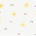 Fabric Wall Decal Sunshine and Rainbows Kids Watercolour | Etsy