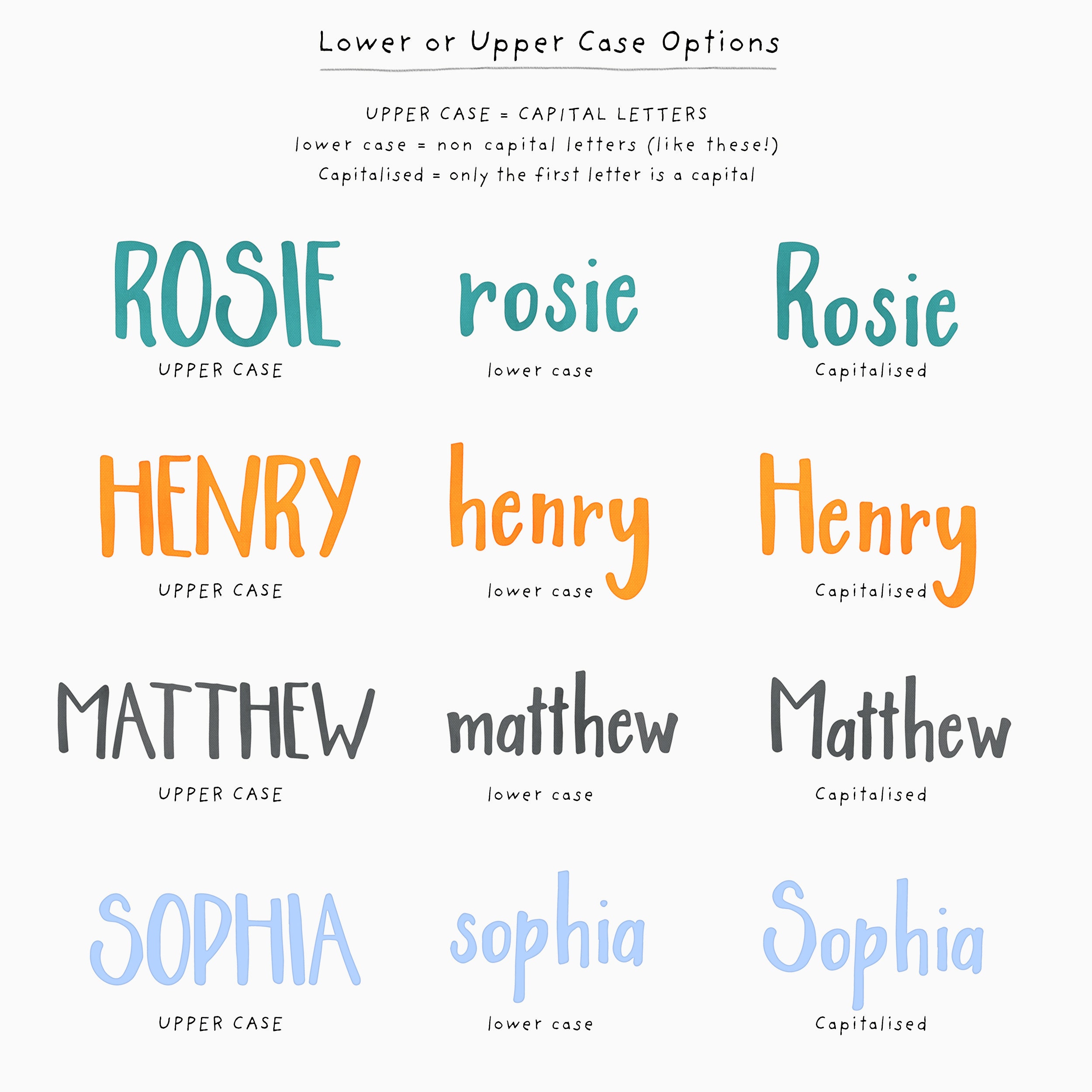 Custom Name - Fabric Wall Decal - Handwritten Name - Peel and Stick ...