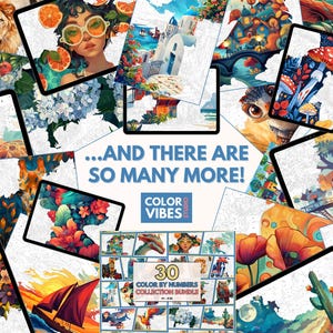 Color by Numbers for Adults "depth in Bloom" / Printable Paint by ...