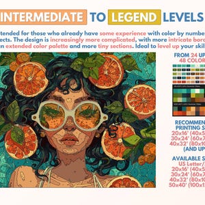 Color by Numbers for Adults “summer Vibes” / Printable Paint by Numbers ...