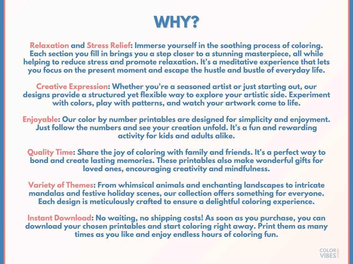 Color by Numbers for Adults “sailing Towards Freedom” / Printable Paint ...