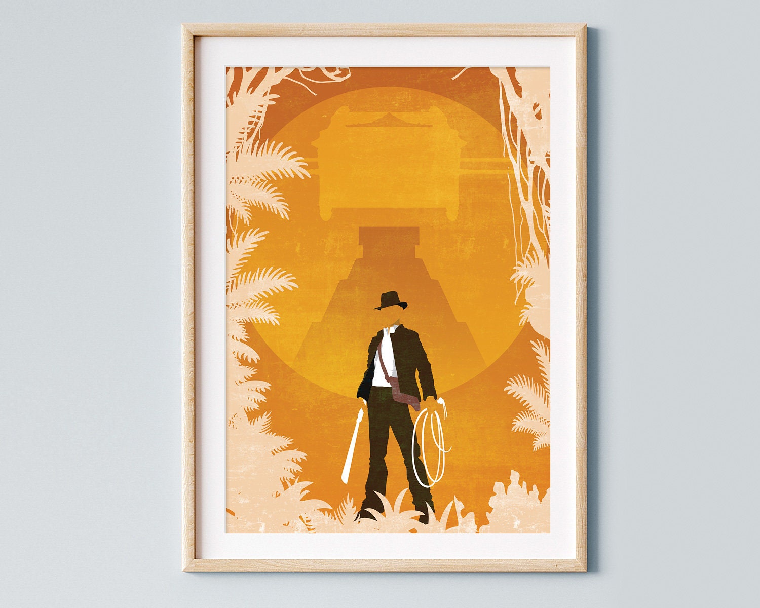 Indiana Jones Movie Tribute Poster - Etsy
