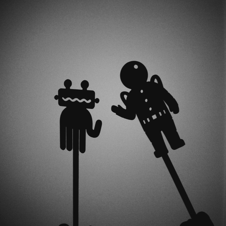 The Space Travelers LAMPA Shadow puppet theatre | Etsy