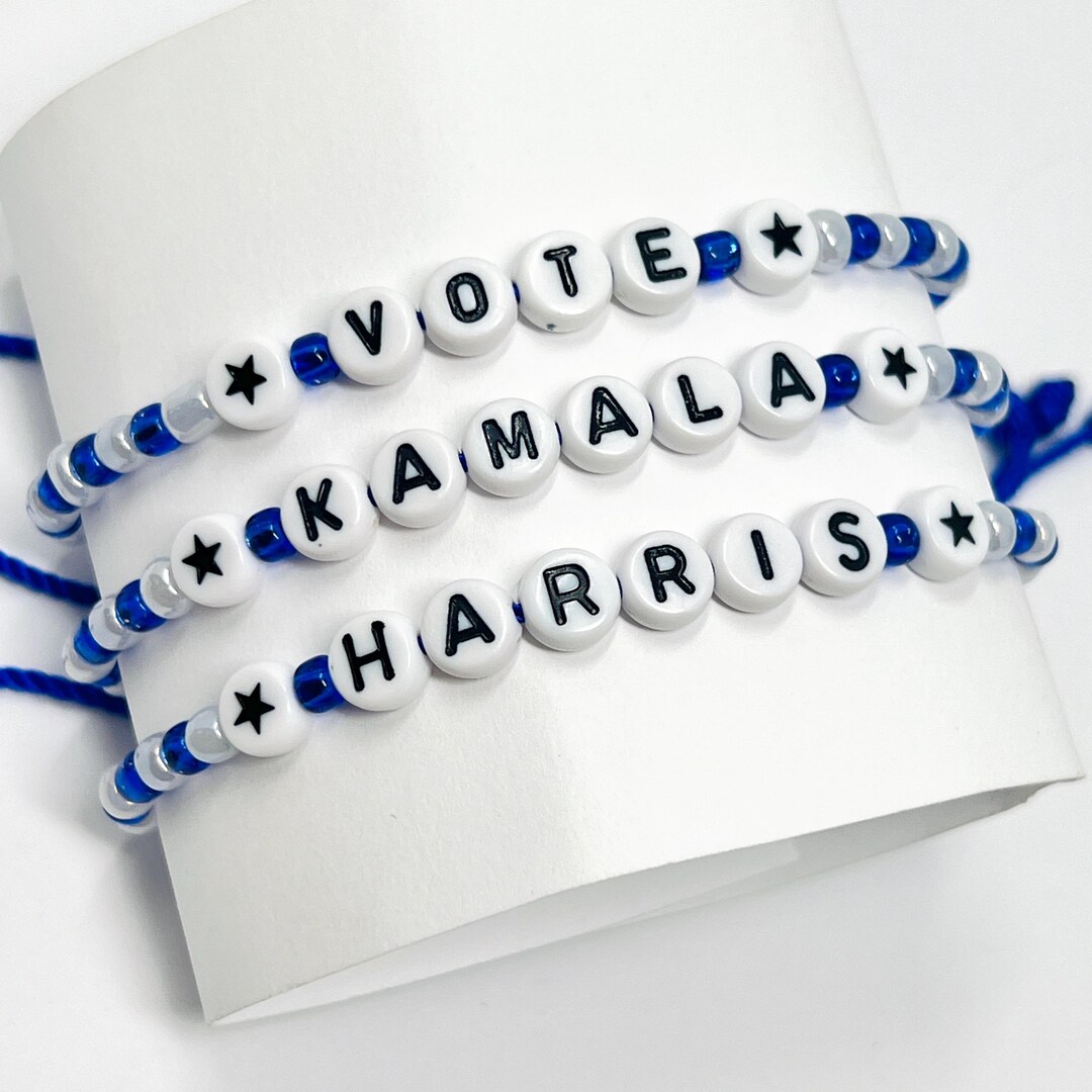 Kamala Harris 2024 Bracelets, Harris 2024, Harris Wals Bracelet, Madam ...
