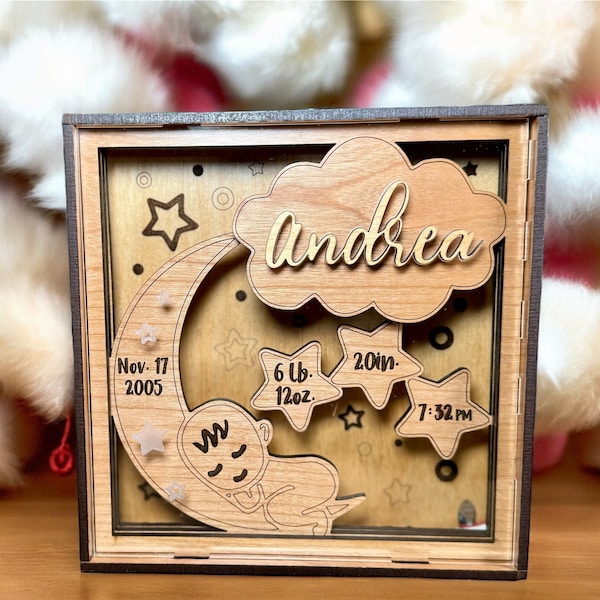 Baby Shadow Box - Etsy
