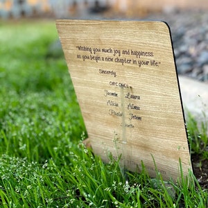 Personalized Retirement Wood Plaque, Beautiful Cherry Wood , Happy ...