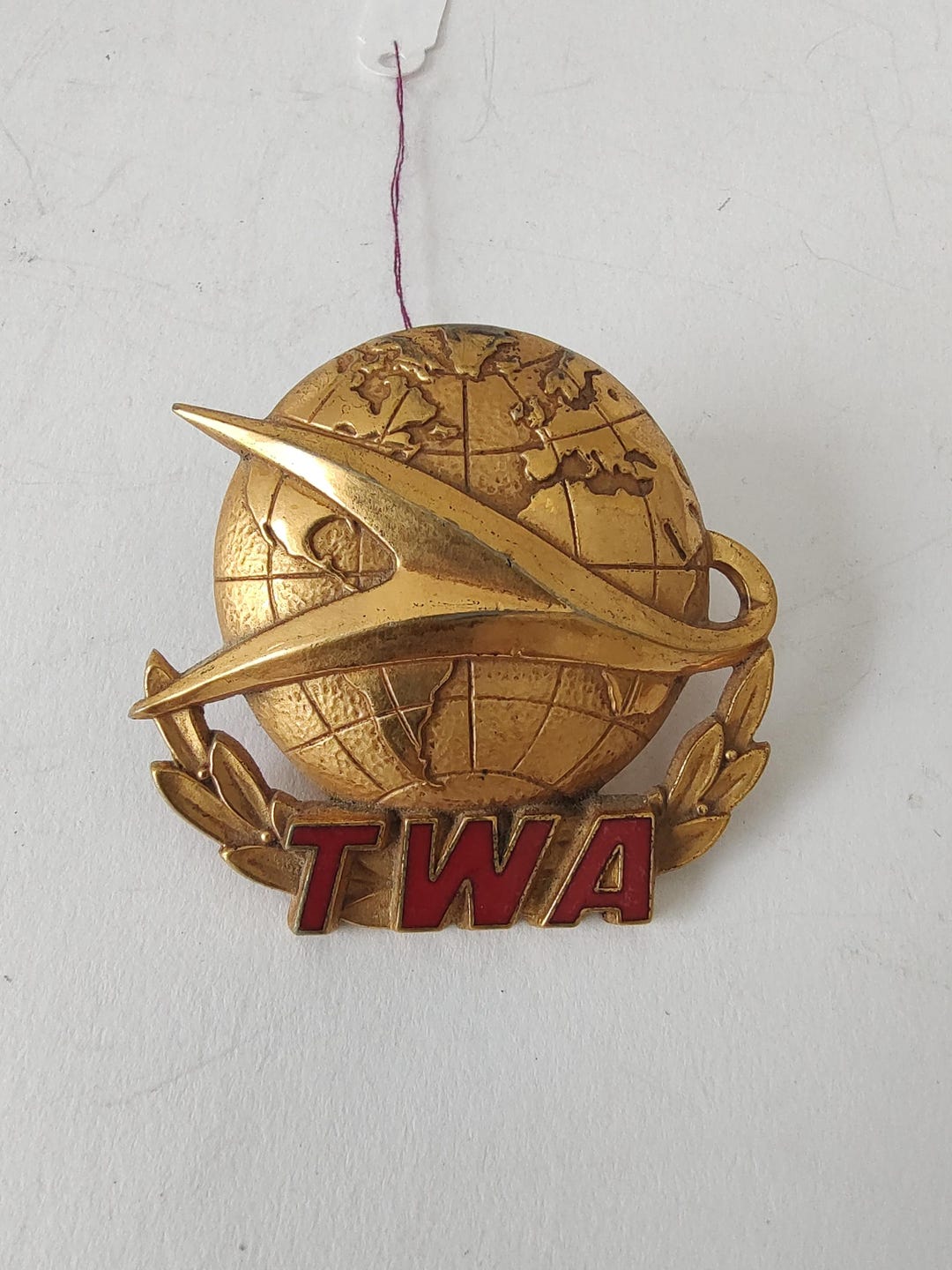 Vintage TWA Pilot's Hat Eblem and Wings Pin - Etsy