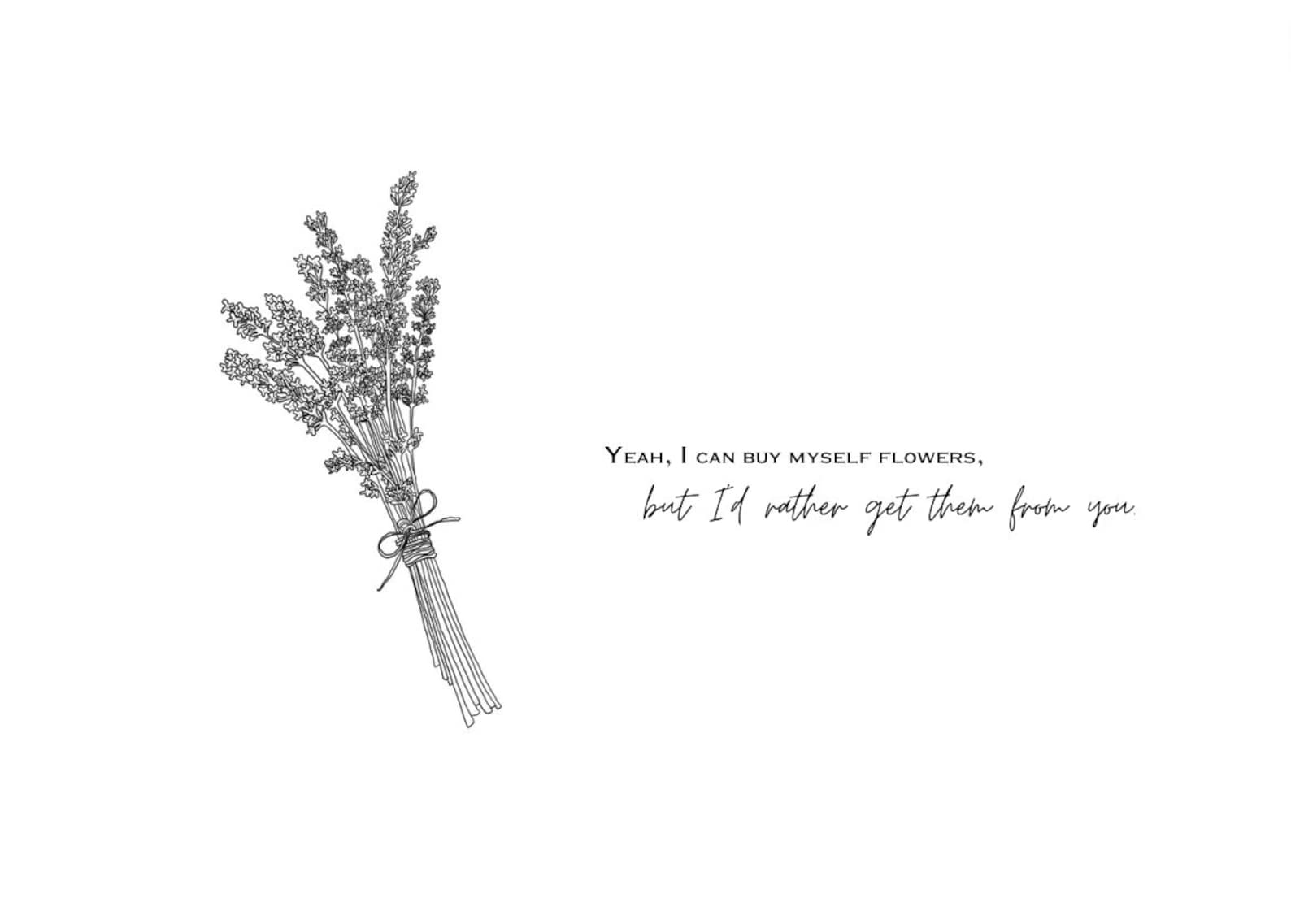 Miley Cyrus Flowers Card (digital) - Etsy