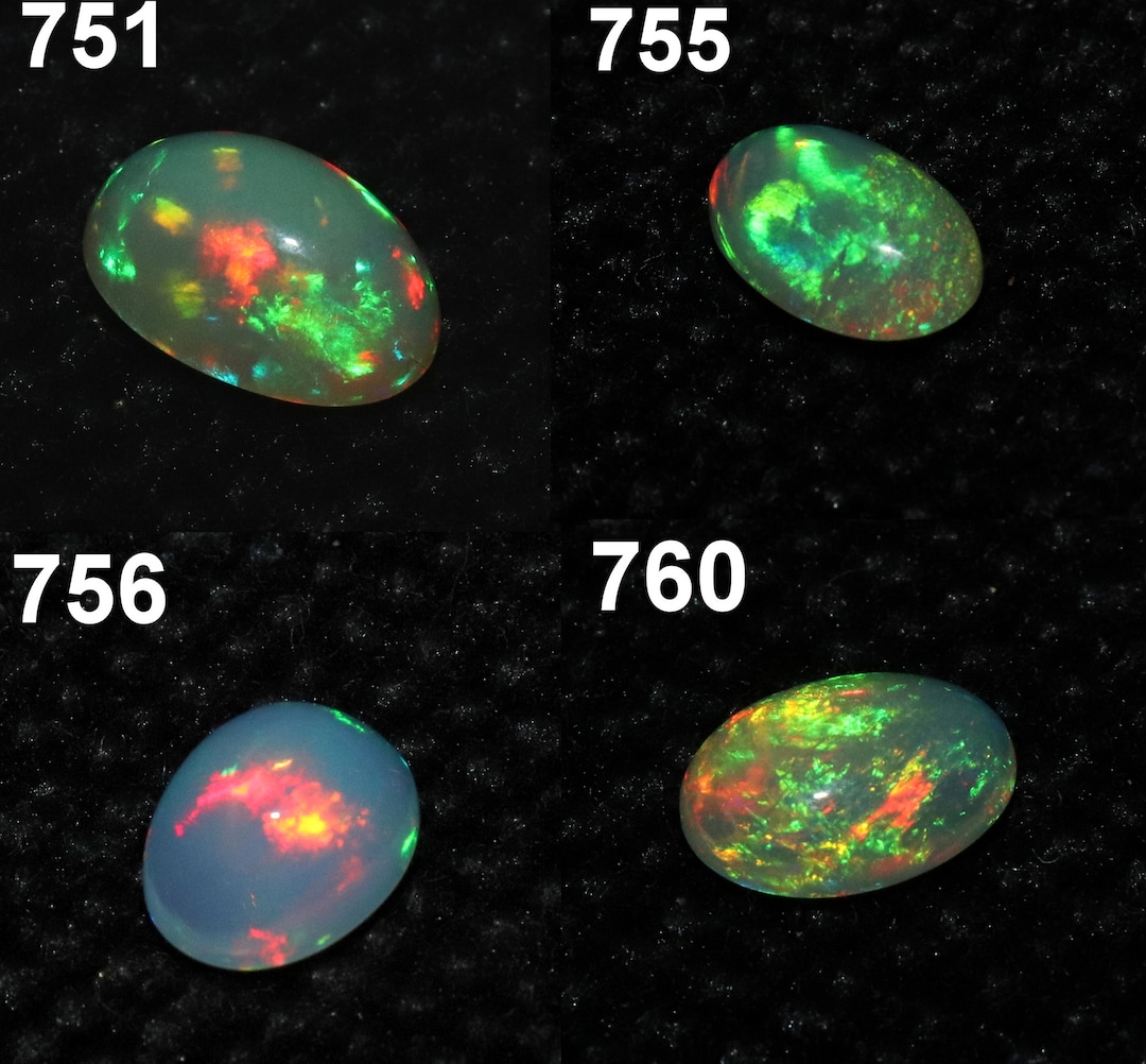 AAA Quality Natural Ethiopian Opal Gemstone Cabochon Loose Opal Welo Opal Smooth Opal Amazing ...