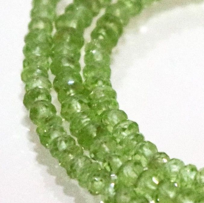 100% Natural Green Peridot Necklace With 925 Sterling Silver / - Etsy
