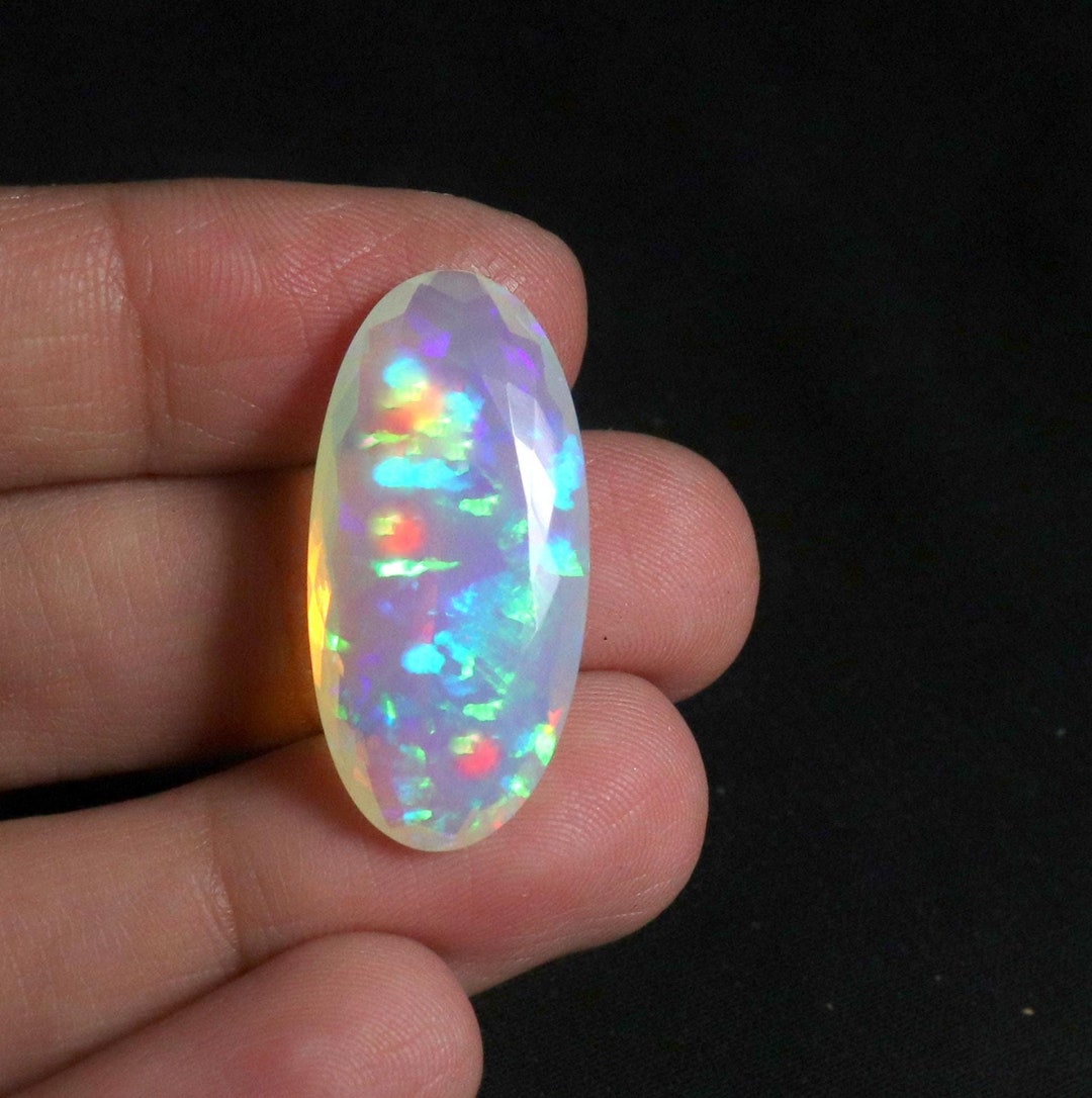 13.18 Carat Fire Opal - Extraordinary Big Opal Gemstone - Rare Quality ...