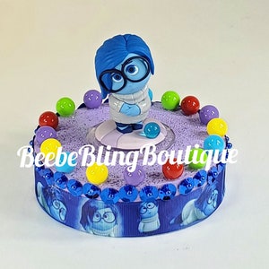 Disney Sadness Cake Topper. Inside Out Centerpiece Decoration. A Great ...