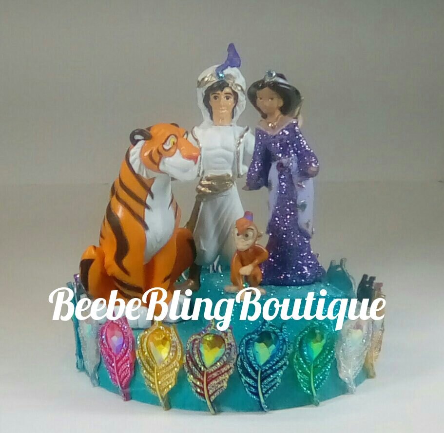 Disney Aladdin Cake Topper Prince Aladdin and Princess | Etsy