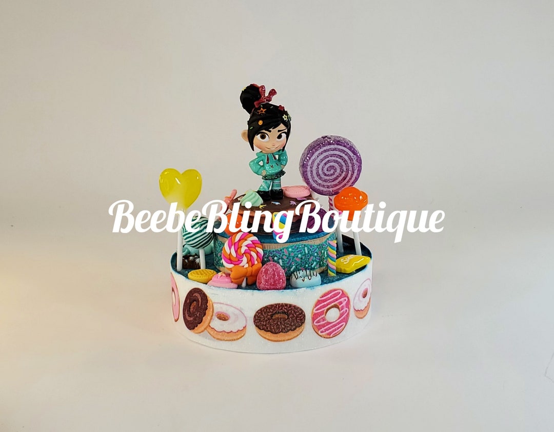 Disney Princess Vanellope Von Schweetz Cake Topper. Wreck It Ralph ...