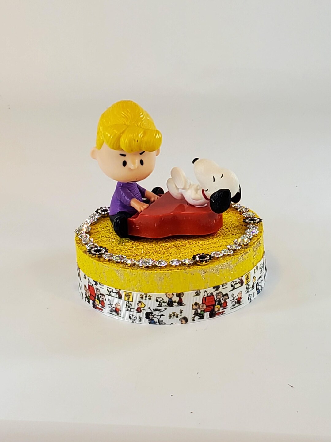Disney Schroeder and Snoopy Cake Topper. Peanuts Centerpiece Decoration ...