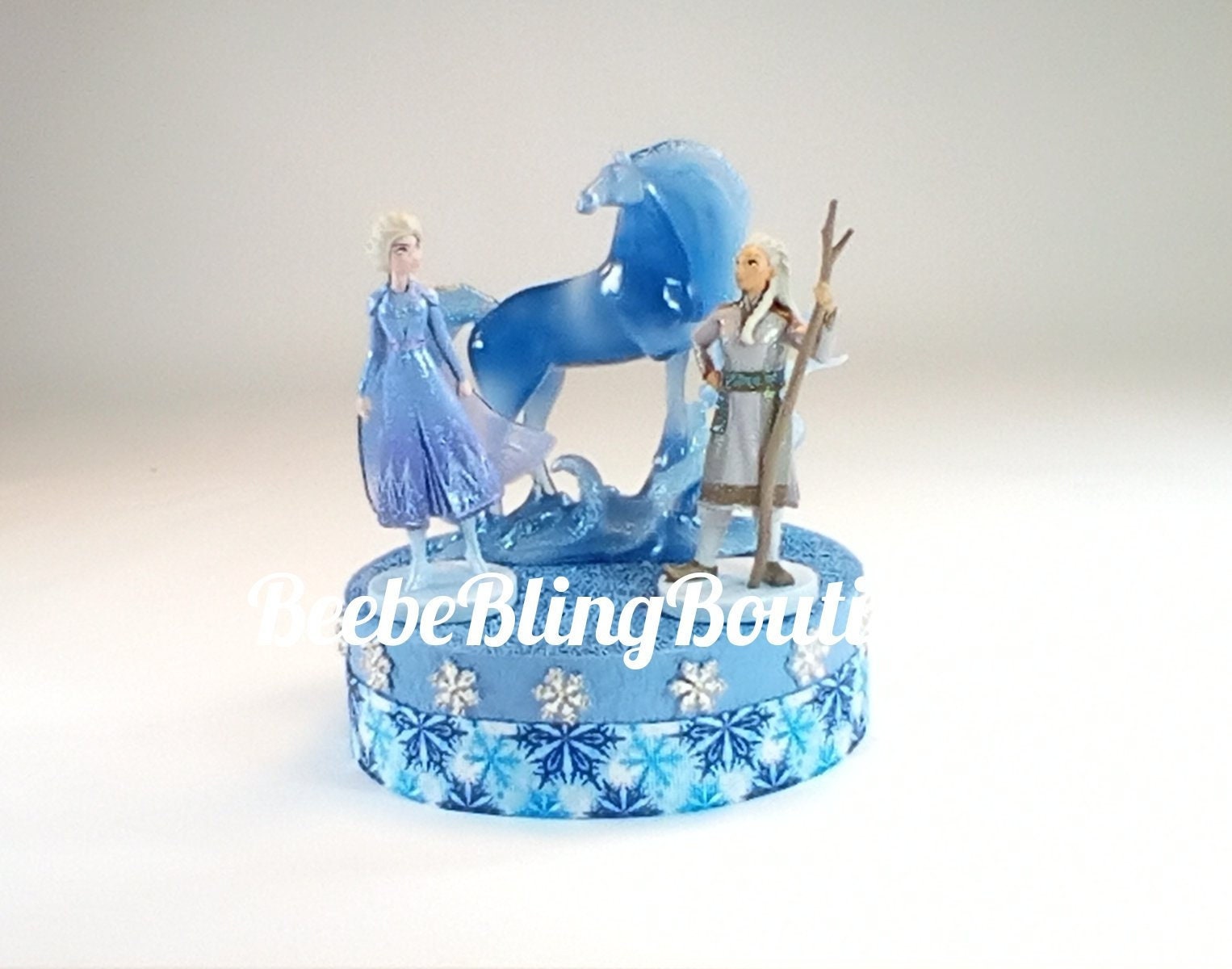 Disney Frozen 2 Cake Topper. Elsa and the Elder With Nokk the - Etsy