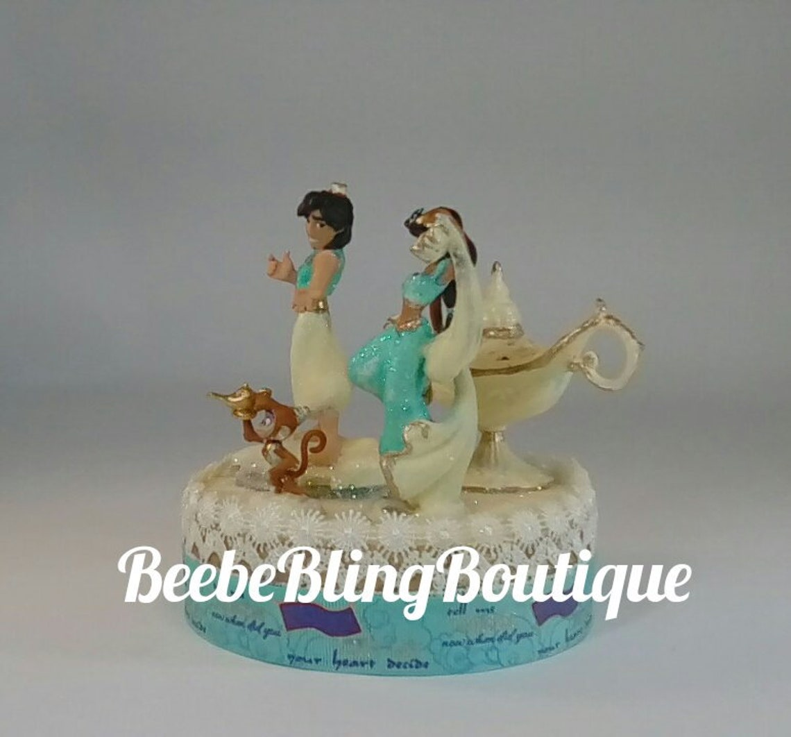 Disney Aladdin Cake Topper Prince Aladdin and Princess - Etsy