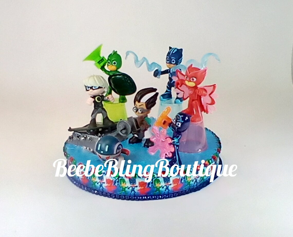 Disney PJ Mask Cake Topper. Catboy Gecko Owlette Luna Girl - Etsy