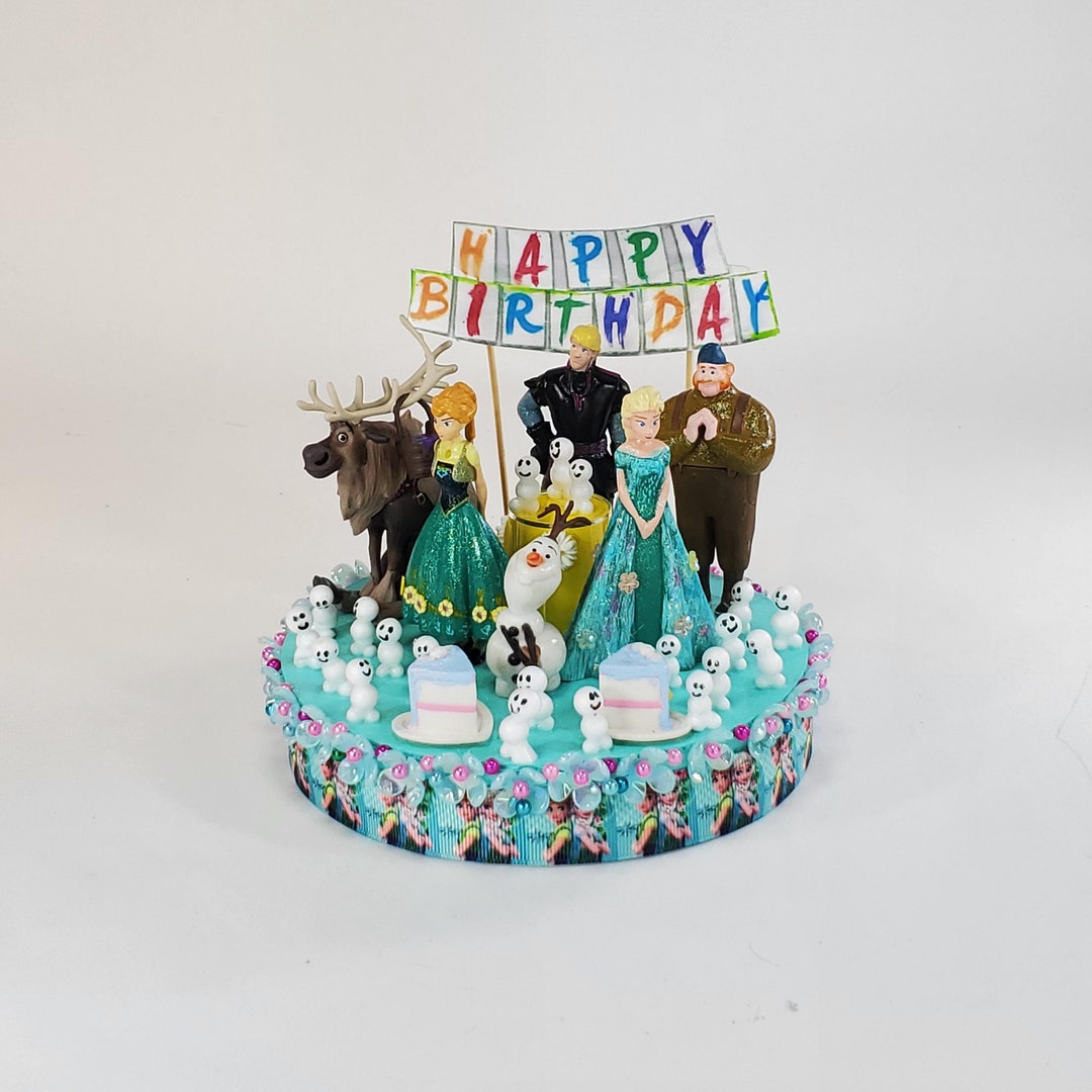 Disney Frozen Fever Cake Topper. Frozen Fever Centerpiece Decoration. A ...