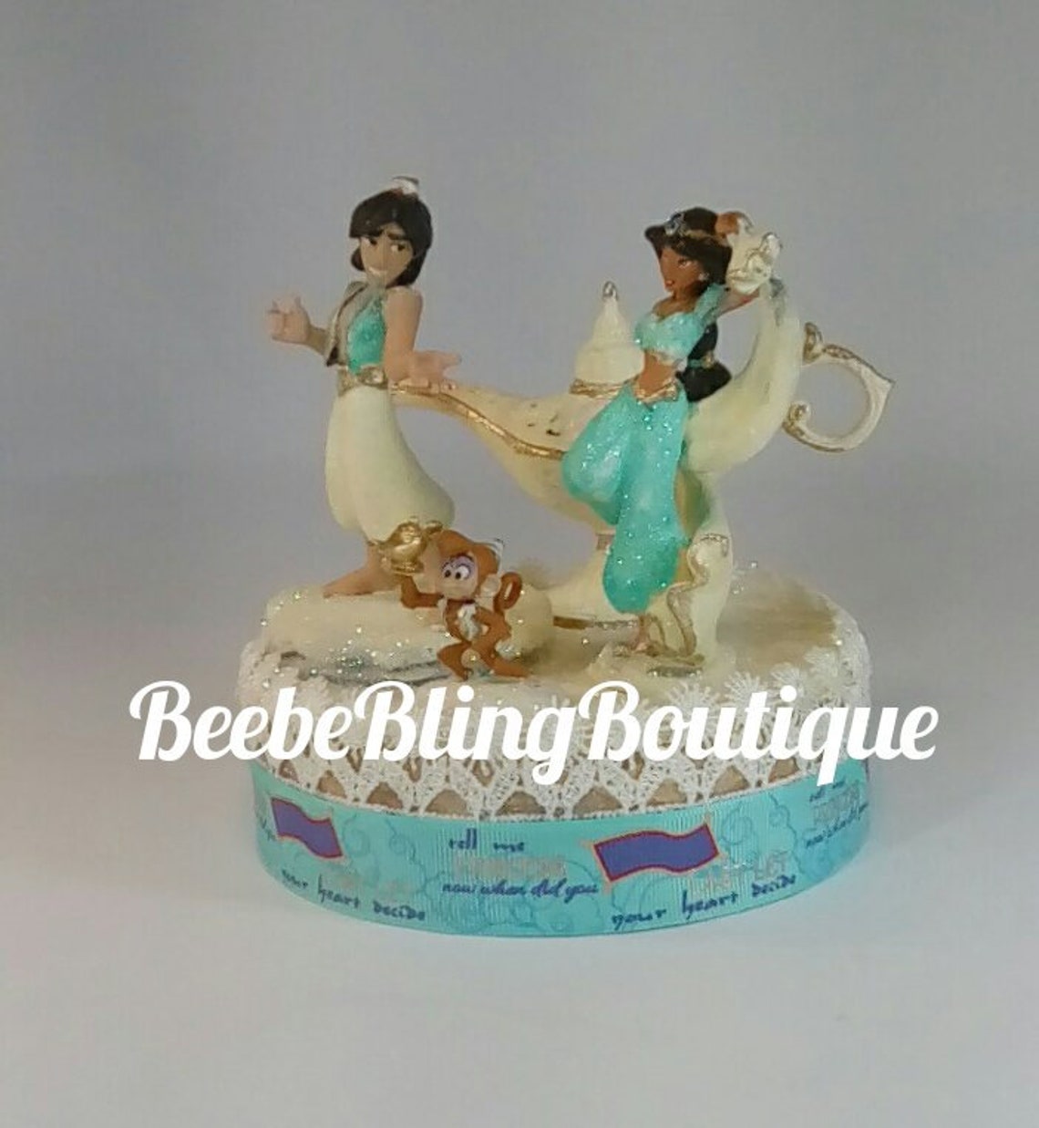 Disney Aladdin Cake Topper Prince Aladdin and Princess - Etsy