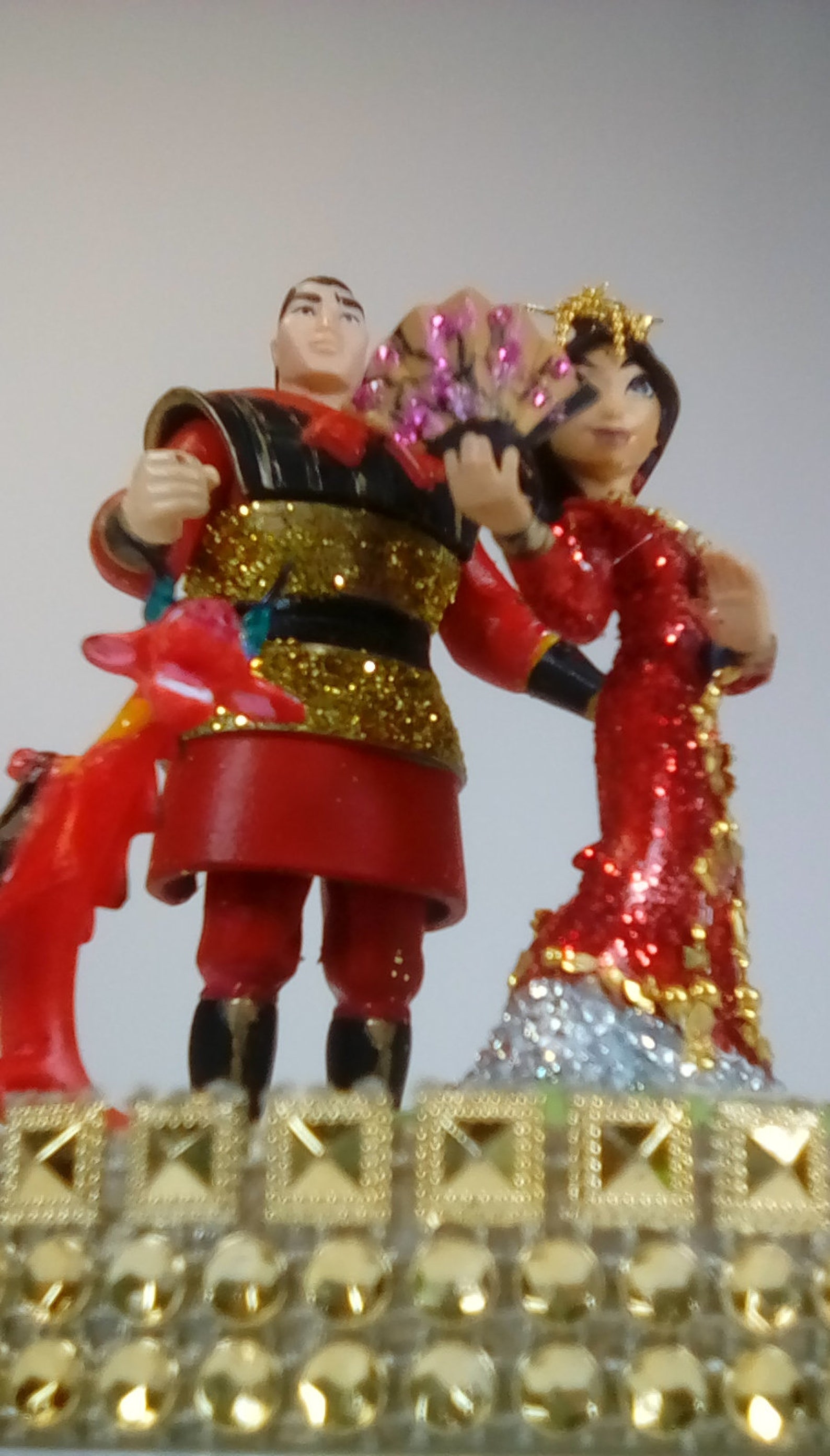 Disney Mulan Wedding Cake Topper Mulan and General Shang | Etsy