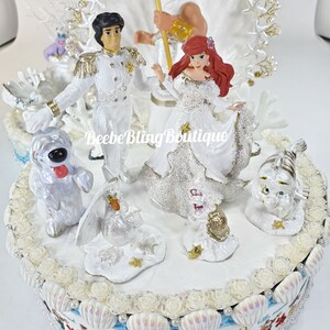 Disney the Little Mermaid Wedding Cake Topper. Little Mermaid and ...