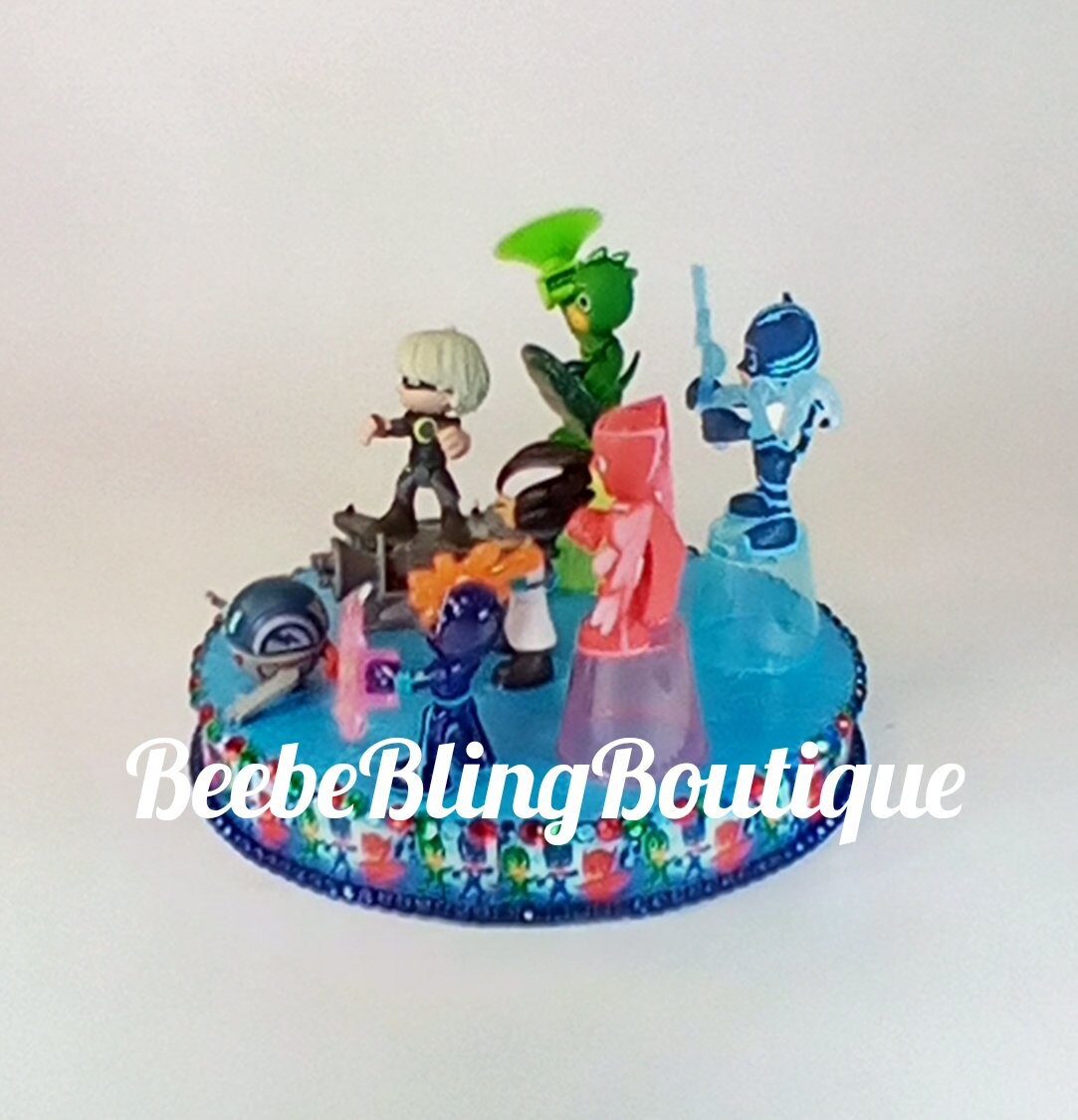 Disney PJ Mask Cake Topper. Catboy Gecko Owlette Luna Girl - Etsy