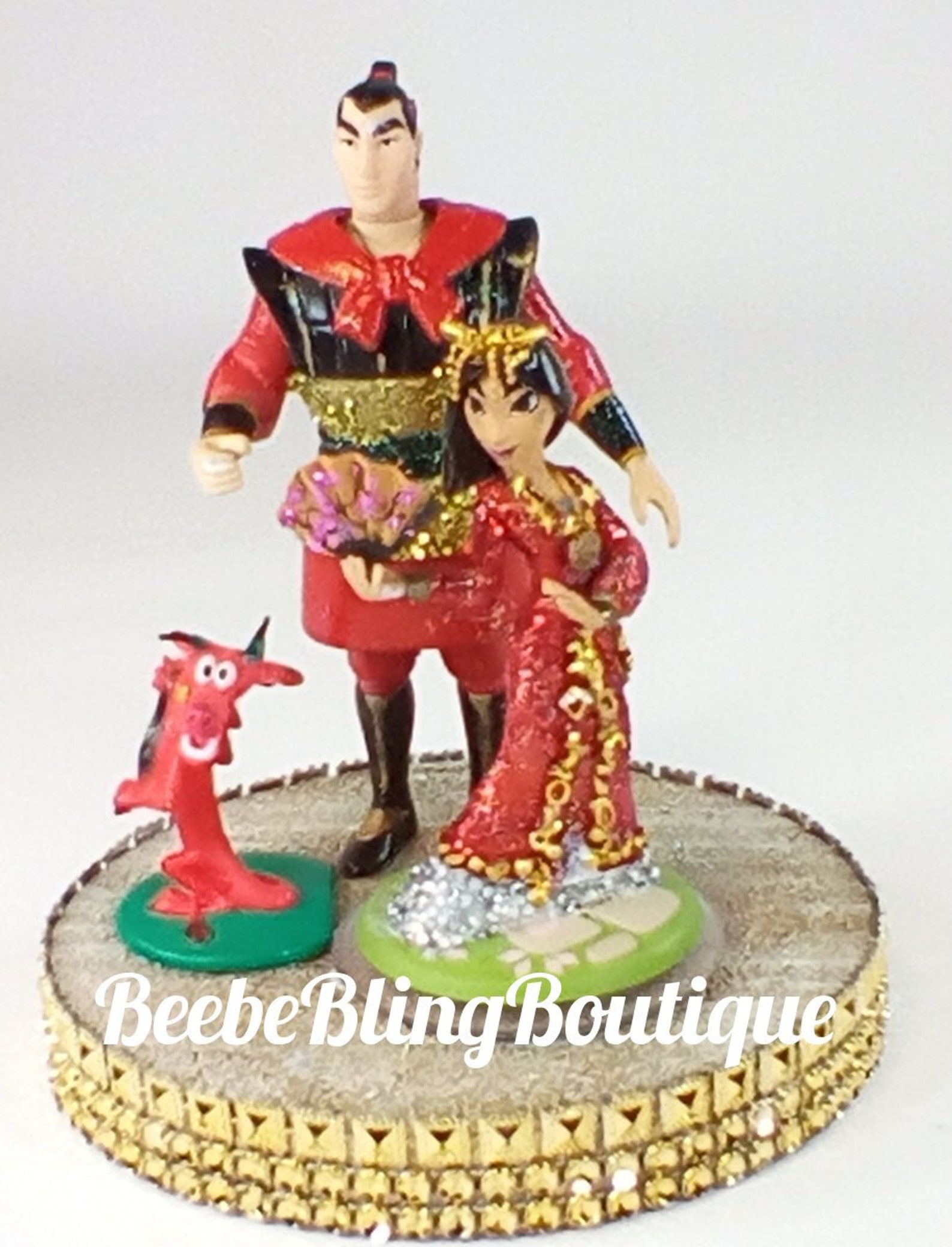 Disney Mulan Wedding Cake Topper Mulan and General Shang - Etsy