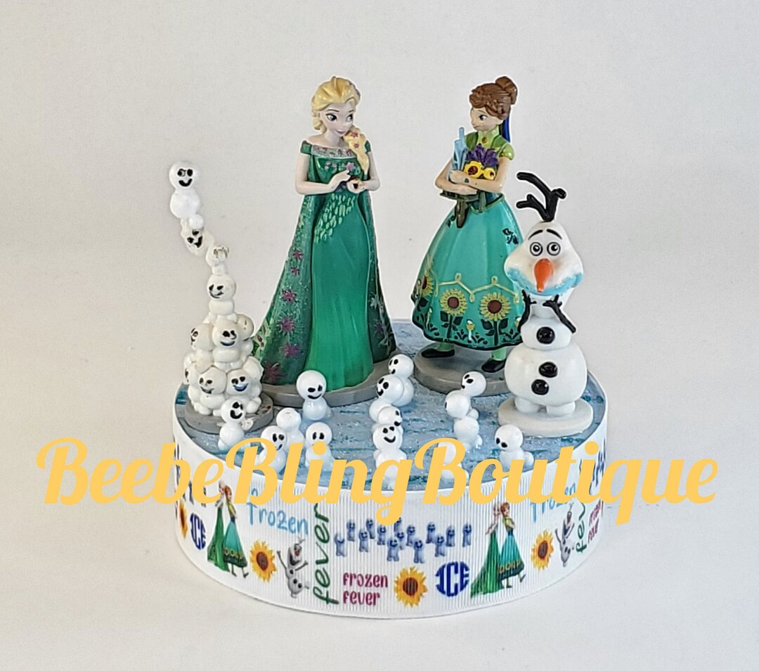 Disney Frozen Fever Cake Topper. Frozen Fever Centerpiece Decoration. A ...
