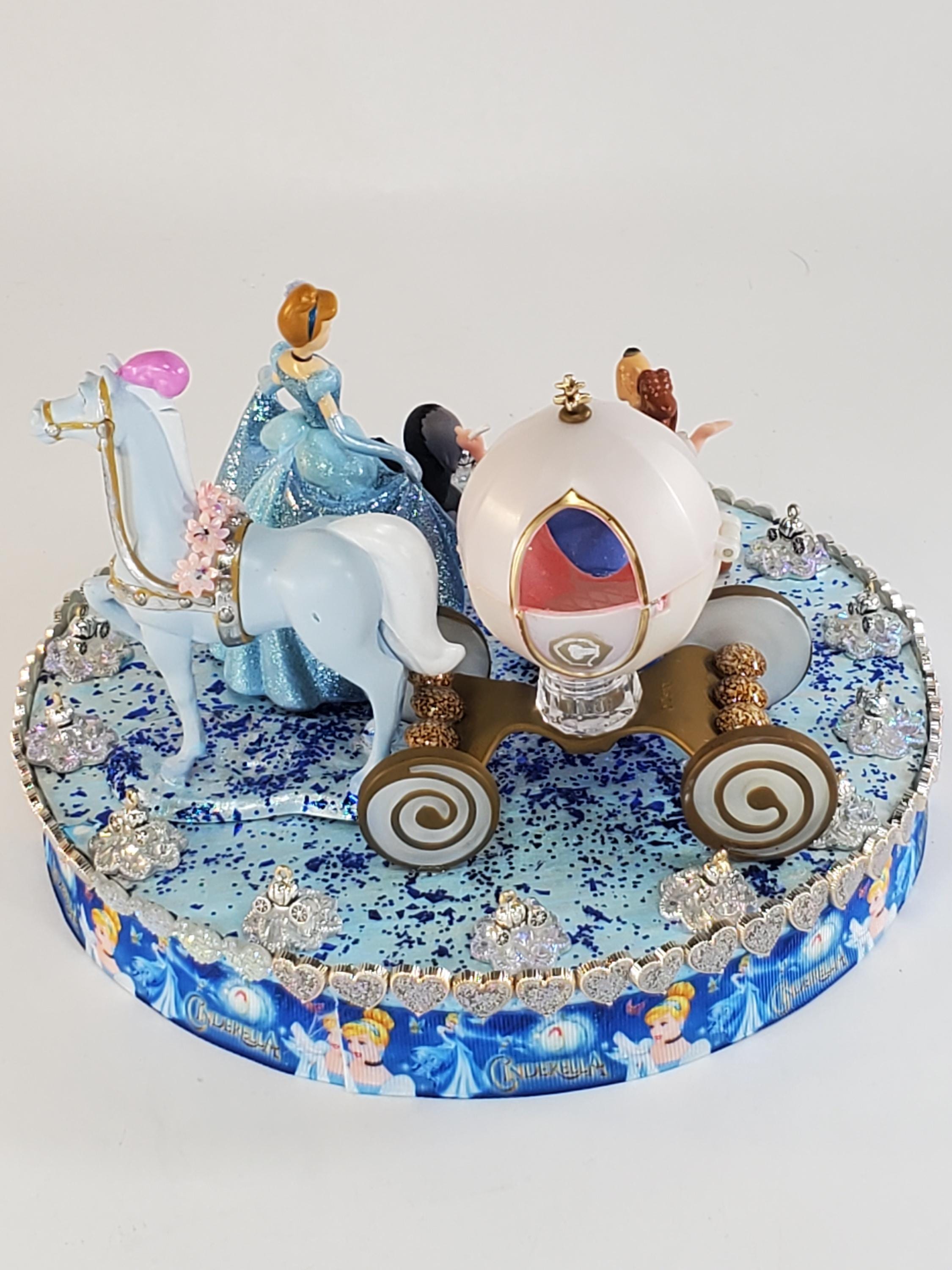 Disney Cinderella Cake Topper. Cinderella Centerpiece Decoration. A ...
