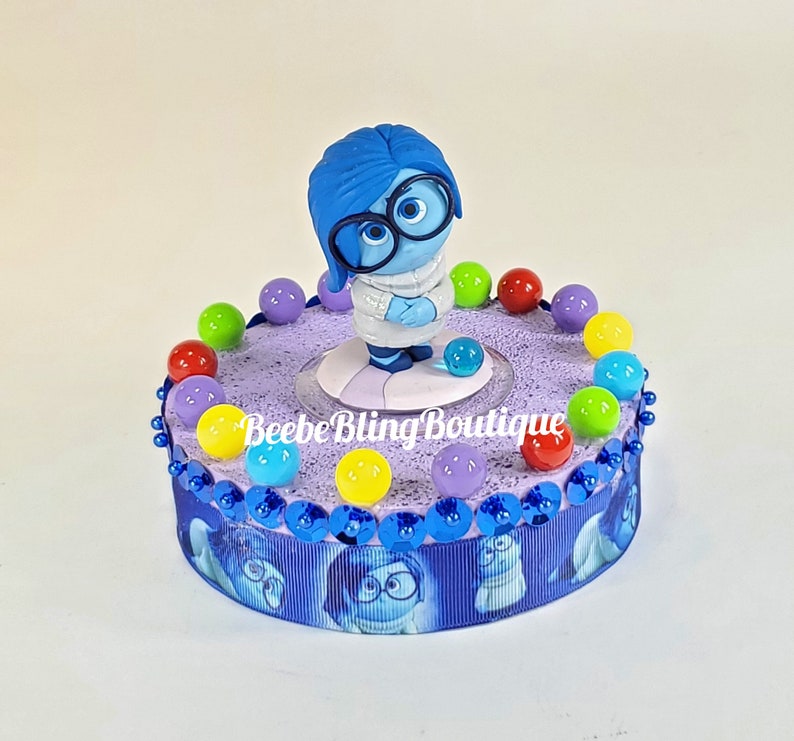 Disney Sadness Cake Topper. Inside Out Centerpiece Decoration. - Etsy