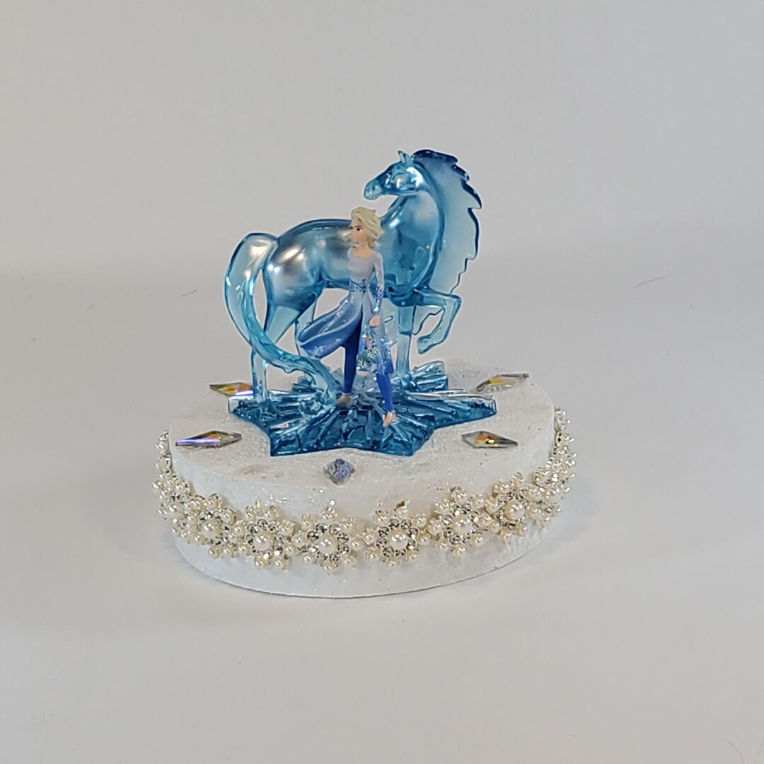 Disney Frozen 2 Cake Topper. Queen Elsa and Nokk Water Spirit Horse ...