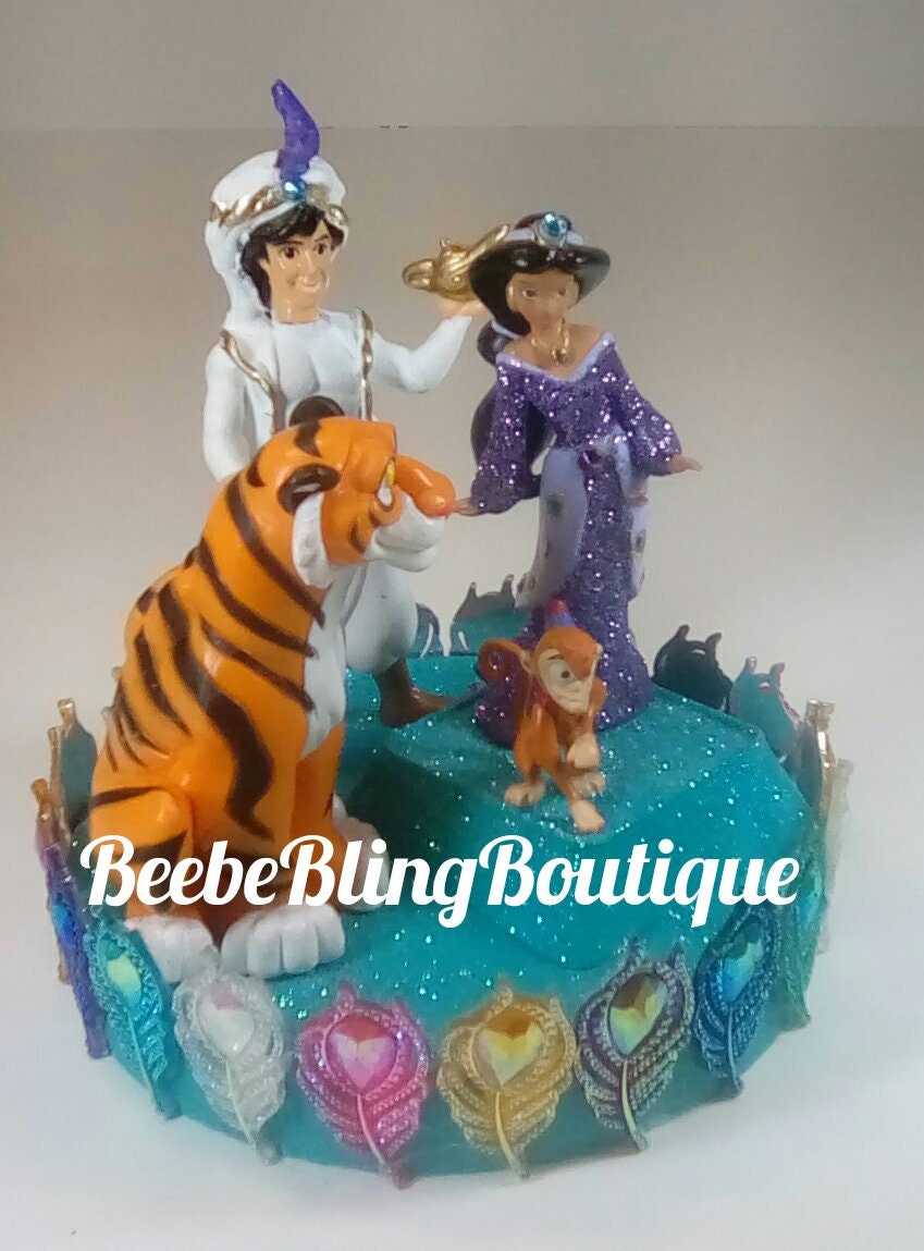 Disney Aladdin Cake Topper Prince Aladdin and Princess | Etsy