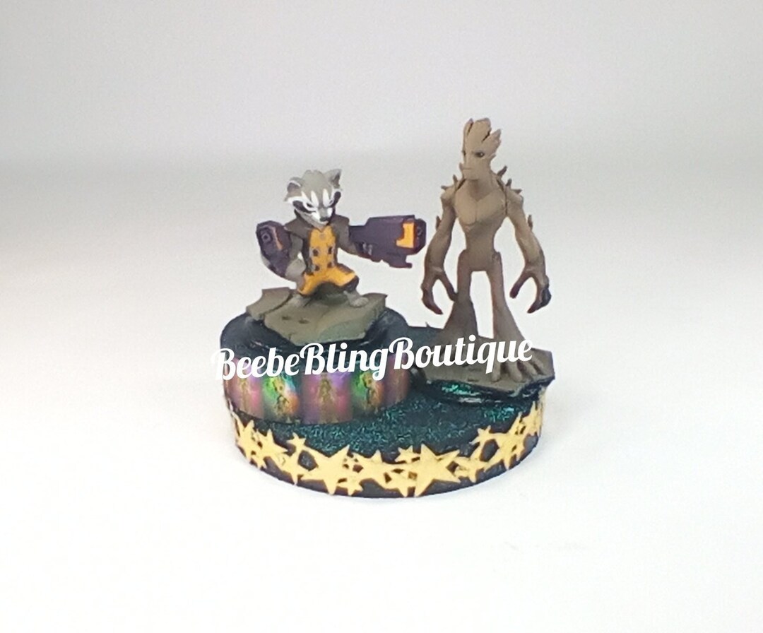 Disney Groot and Rocket Cake Topper. Guardians of the Galaxy - Etsy