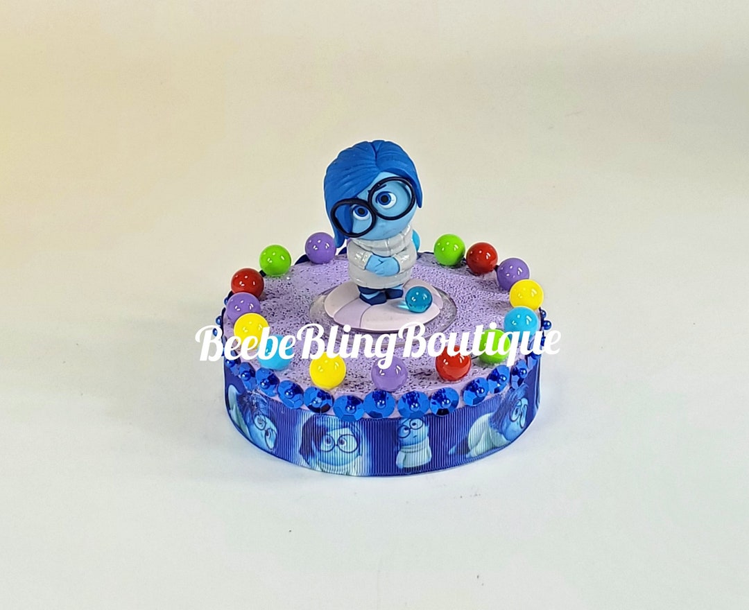 Disney Sadness Cake Topper. Inside Out Centerpiece Decoration. A Great ...