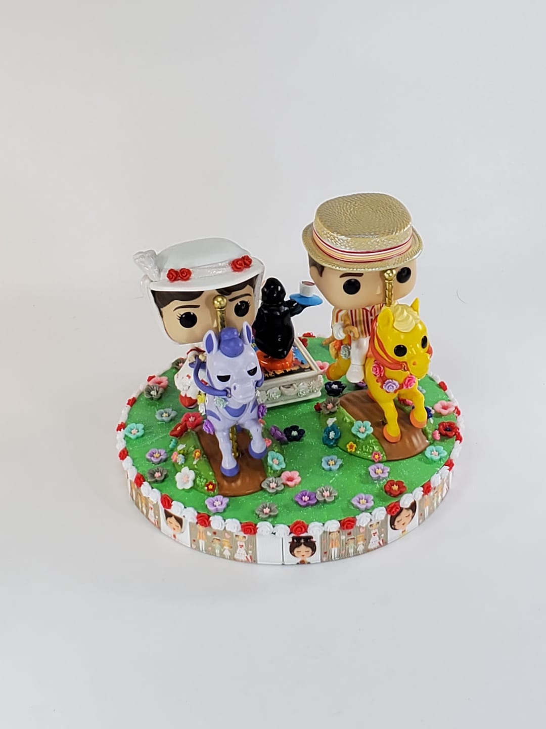 Disney Mary Poppins Cake Topper. Mary and Bert Centerpiece Decoration ...