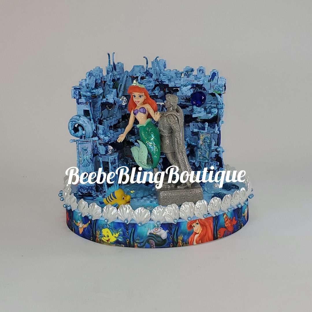 Disney Ariel Cave Cake Topper. the Little Mermaid Centerpiece ...