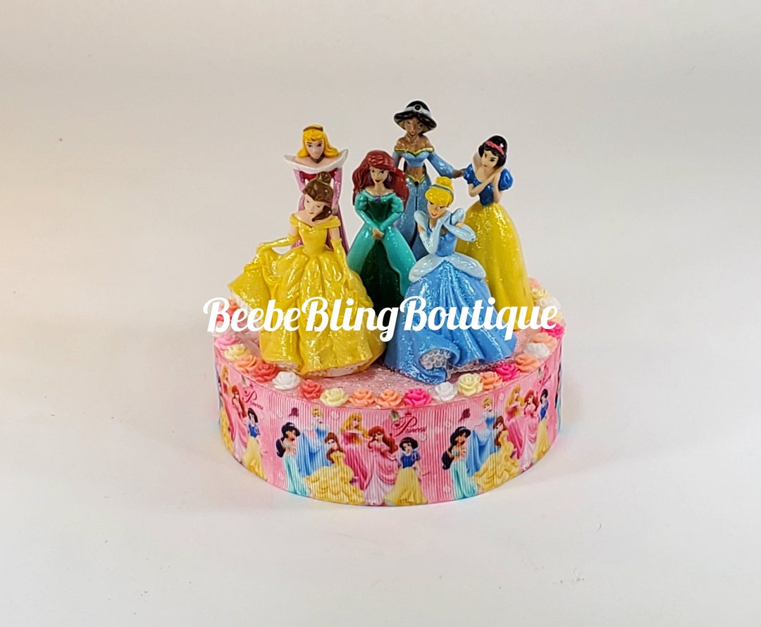 Disney Princesses Cake Topper. Princesses Centerpiece Decoration. A ...
