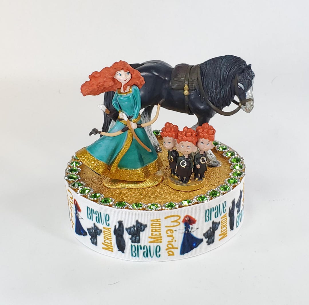 Disney Brave Cake Topper. Merida, 3brothers, and Angus Her Horse ...
