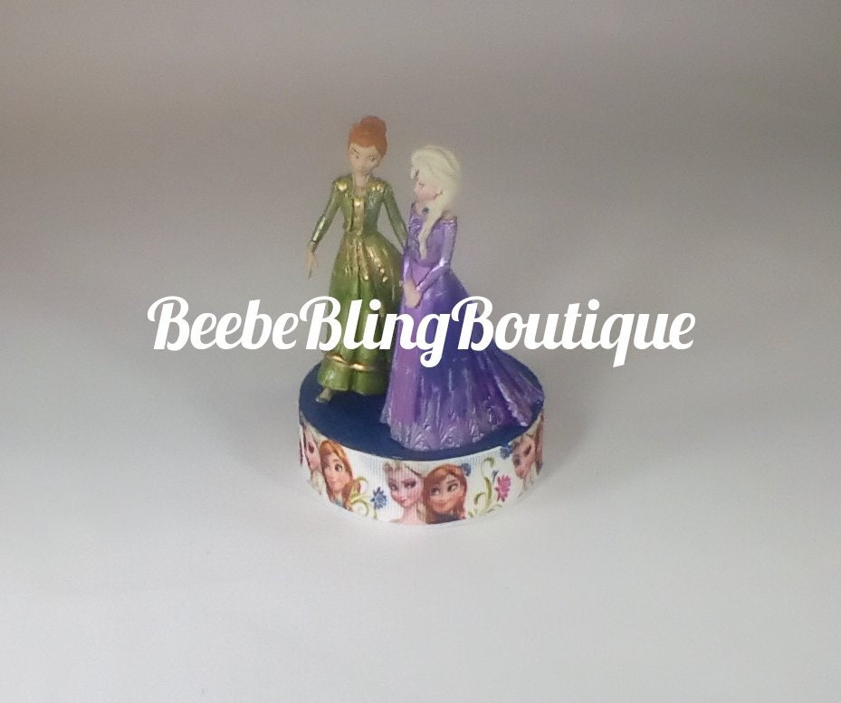 Disney Frozen Sister Queen Elsa and Princess Anna Cake Topper. - Etsy