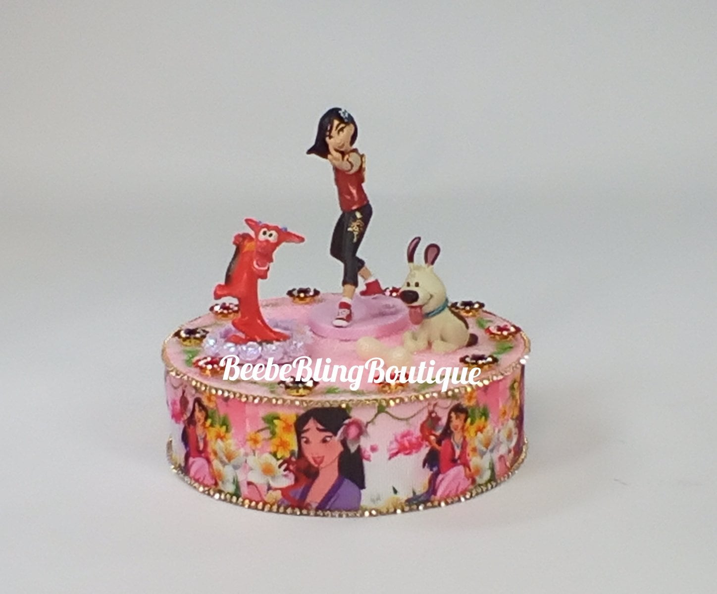 Disney princess Mulan Cake topper Mulan with Mushu and little | Etsy