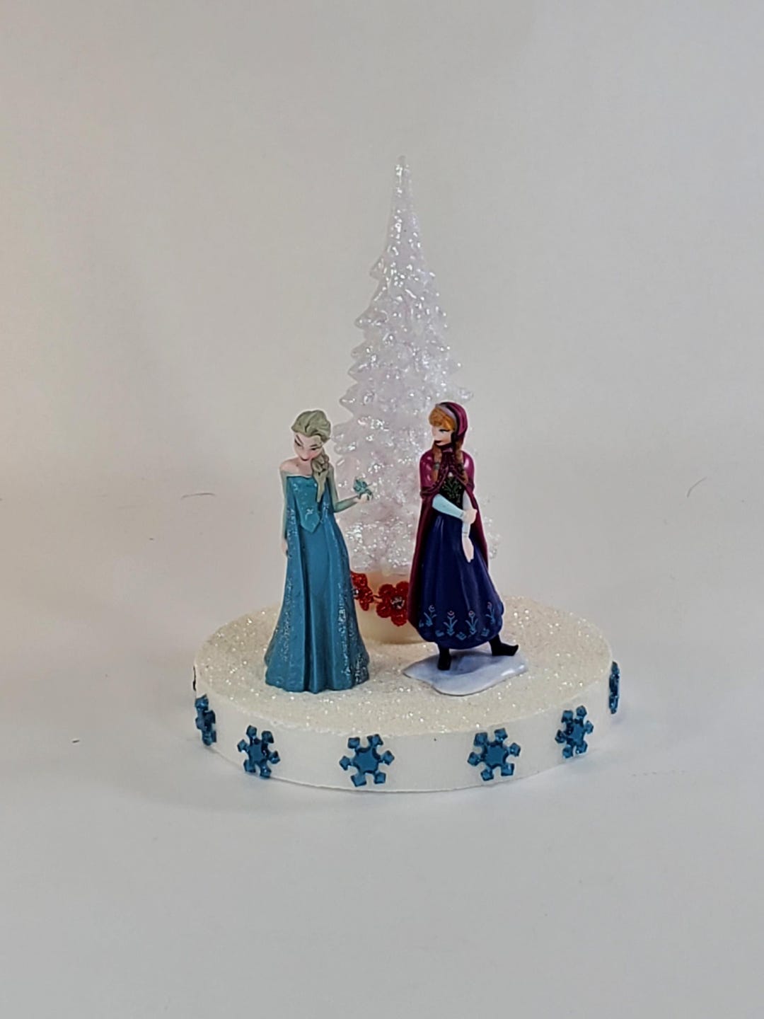 Disney Frozen Cake Topper, Christmas Decoration With Queen Elsa and ...