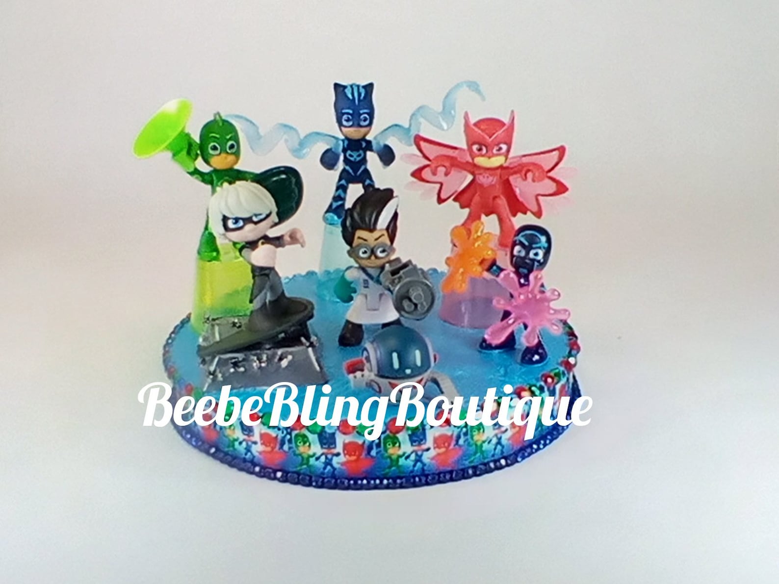 Disney PJ Mask Cake Topper. Catboy Gecko Owlette Luna Girl - Etsy
