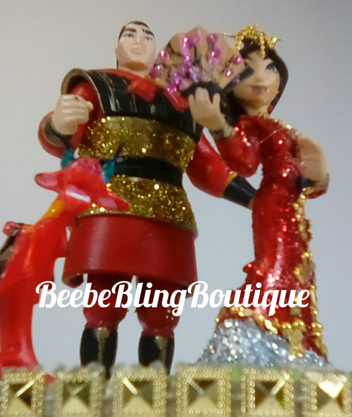 Disney Mulan Wedding Cake Topper Mulan and General Shang | Etsy